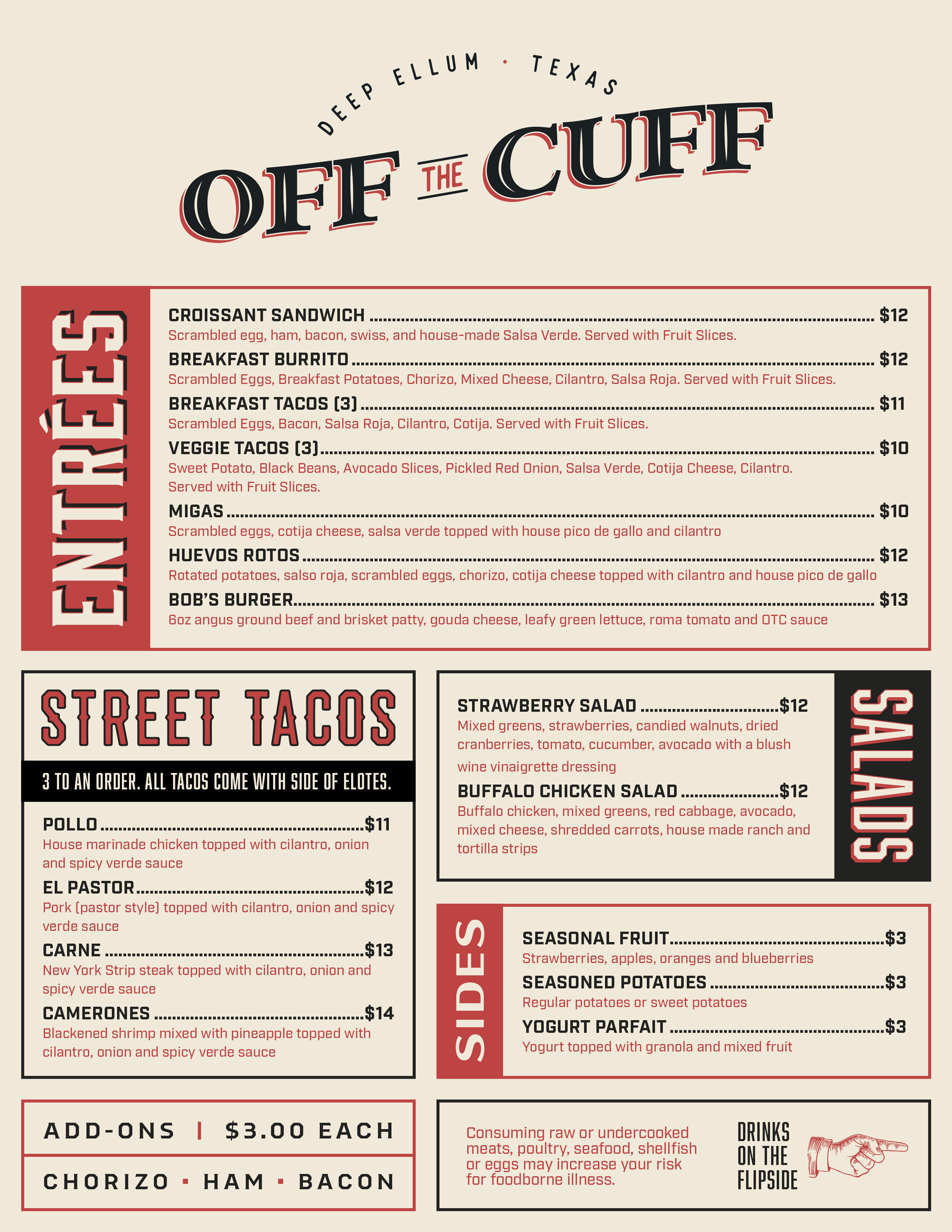 Deep Ellum Sports Bars | Late Night Food | Happy Hour | Off The Cuff