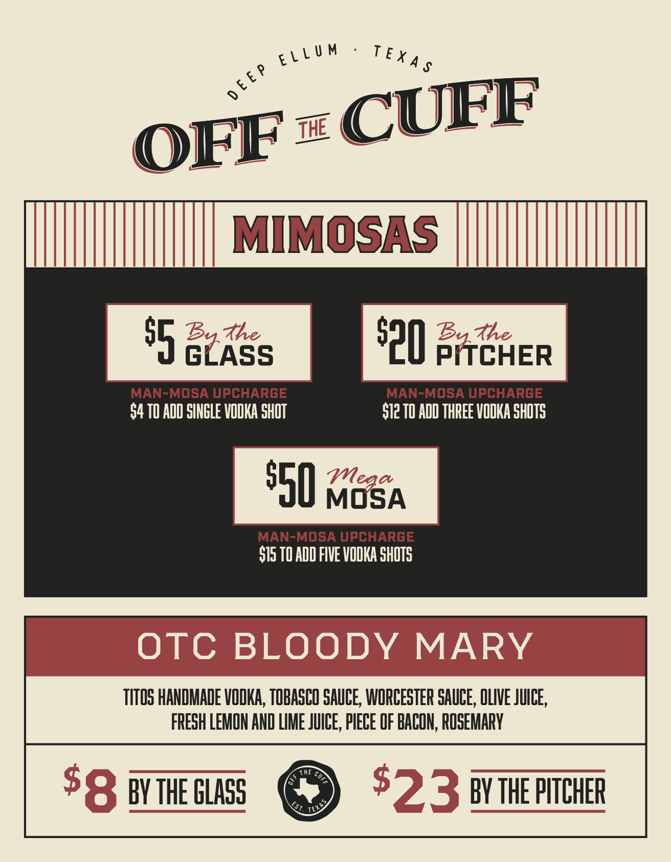 Deep Ellum Sports Bars | Late Night Food | Happy Hour | Off The Cuff